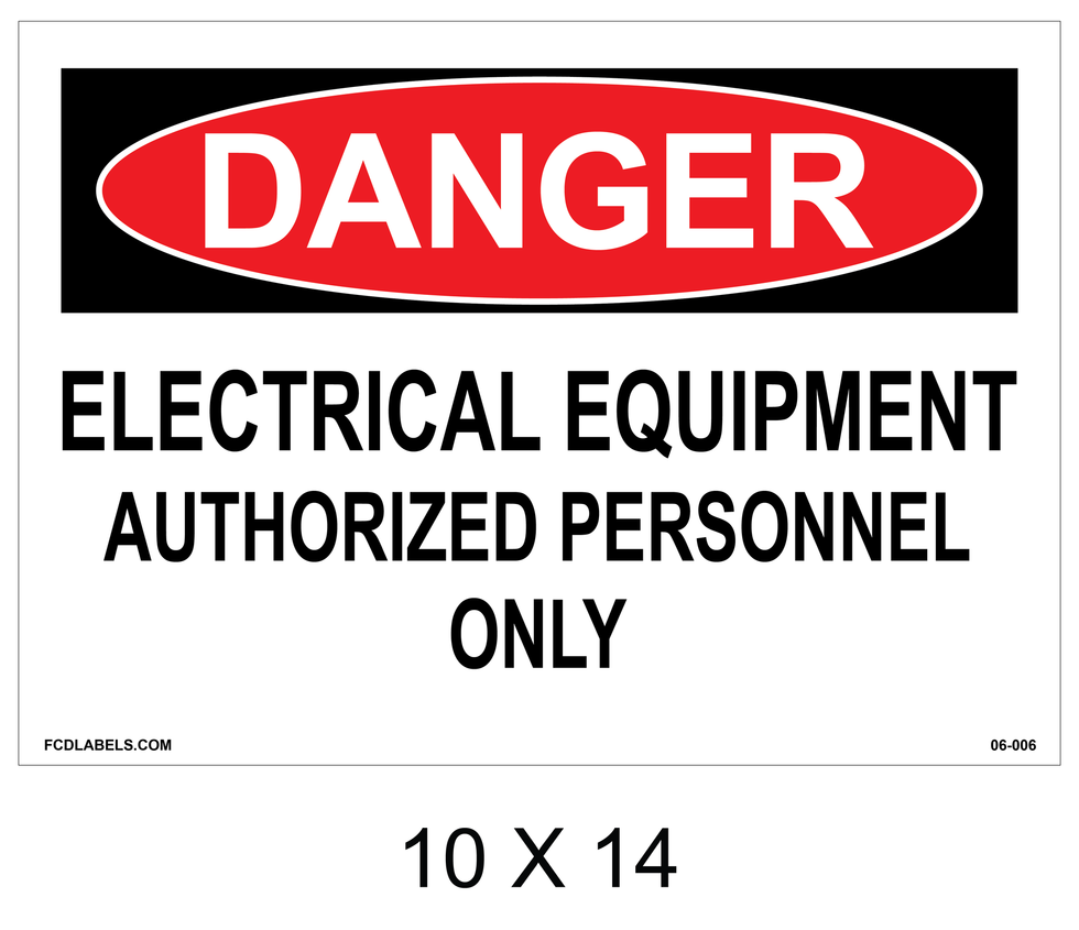 Safety and Warning Signs – FCDLabels