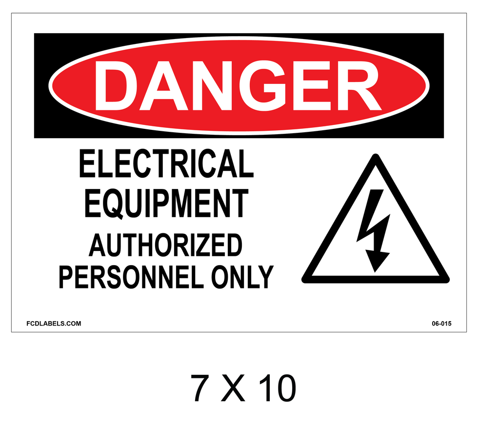Safety and Warning Signs – FCDLabels