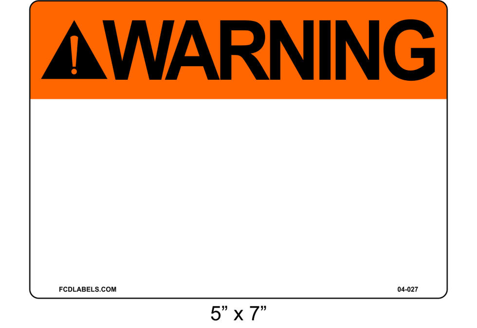 Custom | ANSI Warning Labels – FCDLabels