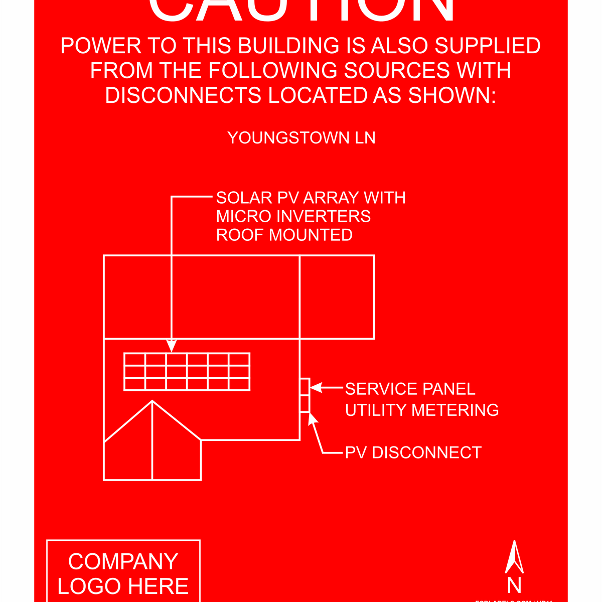 8" x 10" | House Placard | Map Layout – FCDLabels